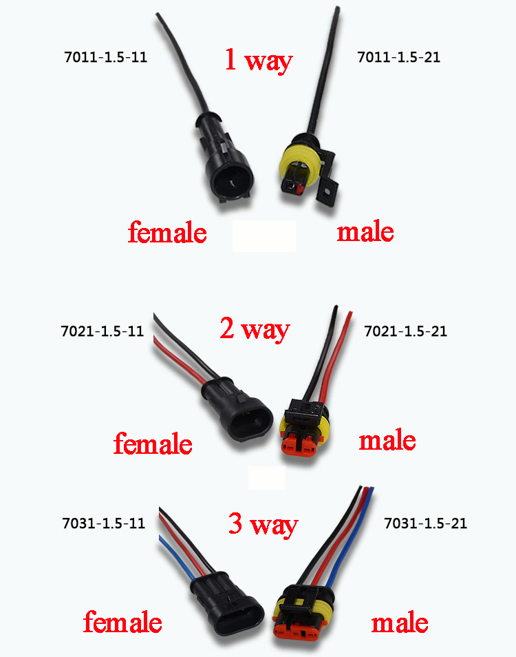 6-pin automotive plug 282090-1 wire harness assembly | hooha harness