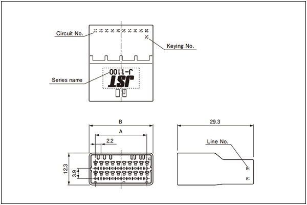 JST JFA Connector J1000, Wire and Cable Assembly