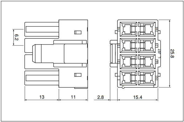 JST VL Connector, Wire to Board, Wire Assembly