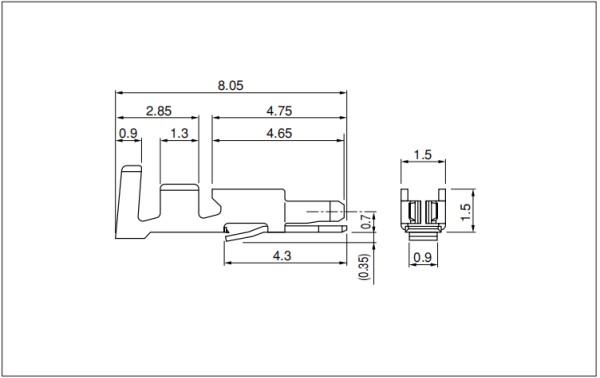 JST BD Connector, 13mm Pitch, Wire Assembly