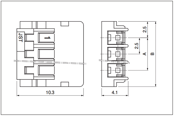 JST HM Connector, Wire to Wire, Wire Assembly
