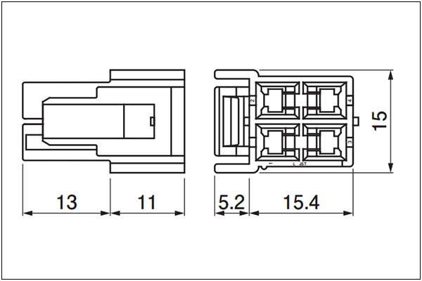 JST VL Connector, Wire to Wire High Current Type, Wire Assembly