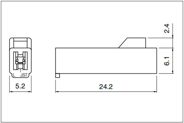 JST SL Connector, Wire to Wire, Wire Assembly