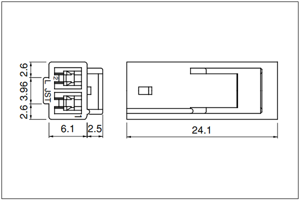 JST HL Connector, Wire to Wire, Wire Assembly
