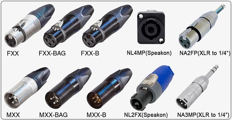 Neutrik XLR Connector, China Custom Cable Factory