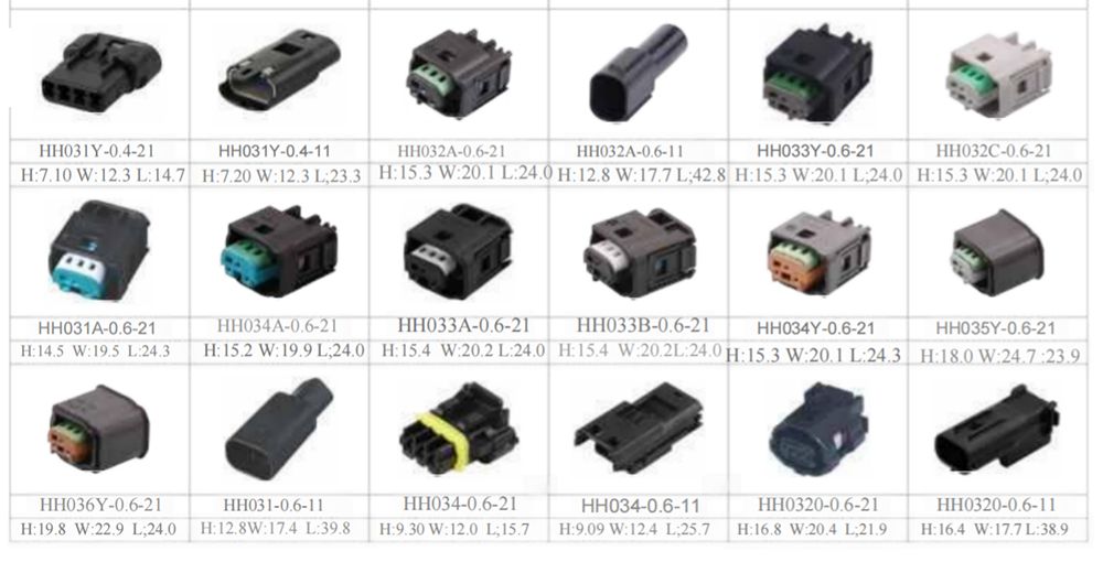 3 Pin Auto Connectors, Support Custom Wiring Harness Assembly