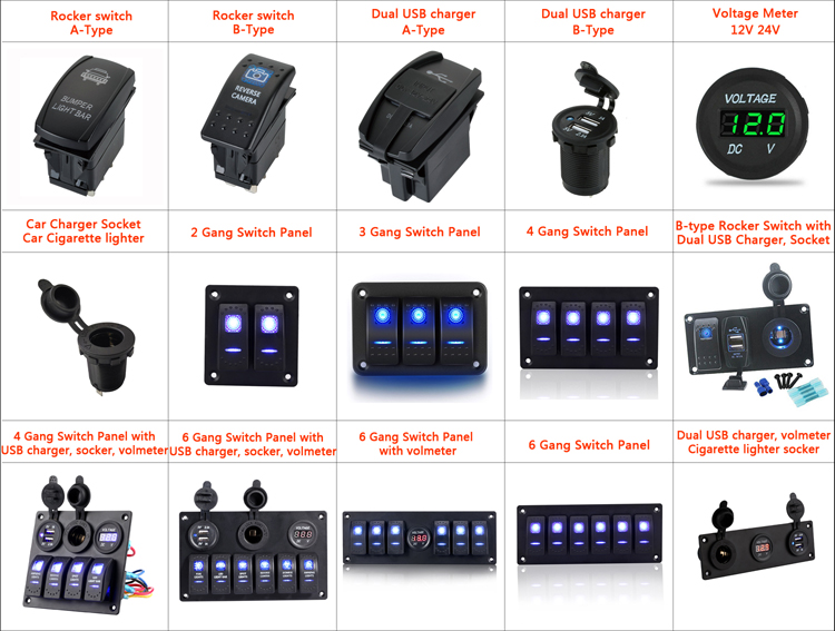 8 way switch panel | hooha harness